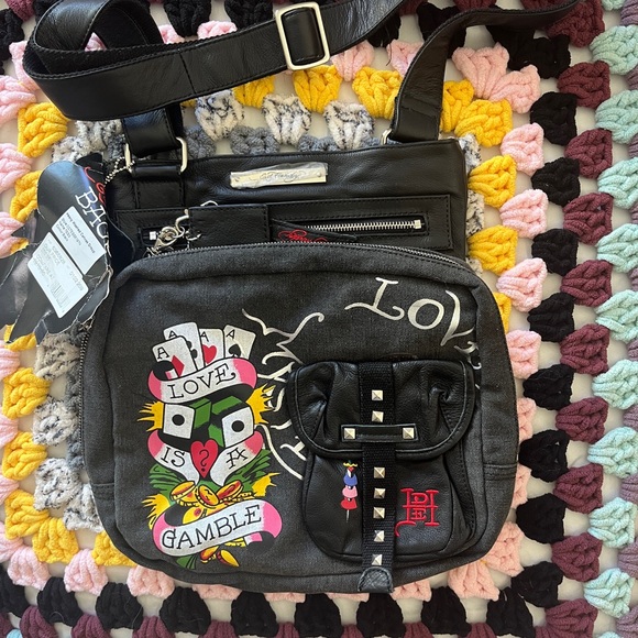 Ed Hardy | Bags | Vintage Ed Hardy Crossbody | Poshmark